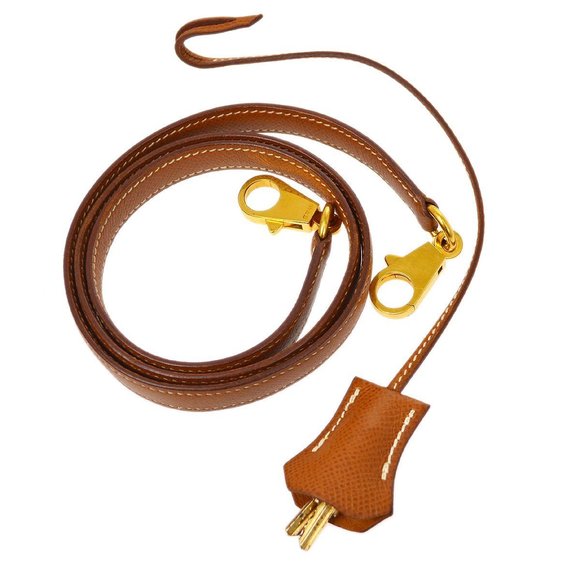 Hermes | Accessories | Hermes Kelly Bag Strap Clochette Set Gold ...